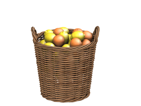 Second Life Marketplace - 10. [IK] Fresh Fruit Table - Basket of citrus ...